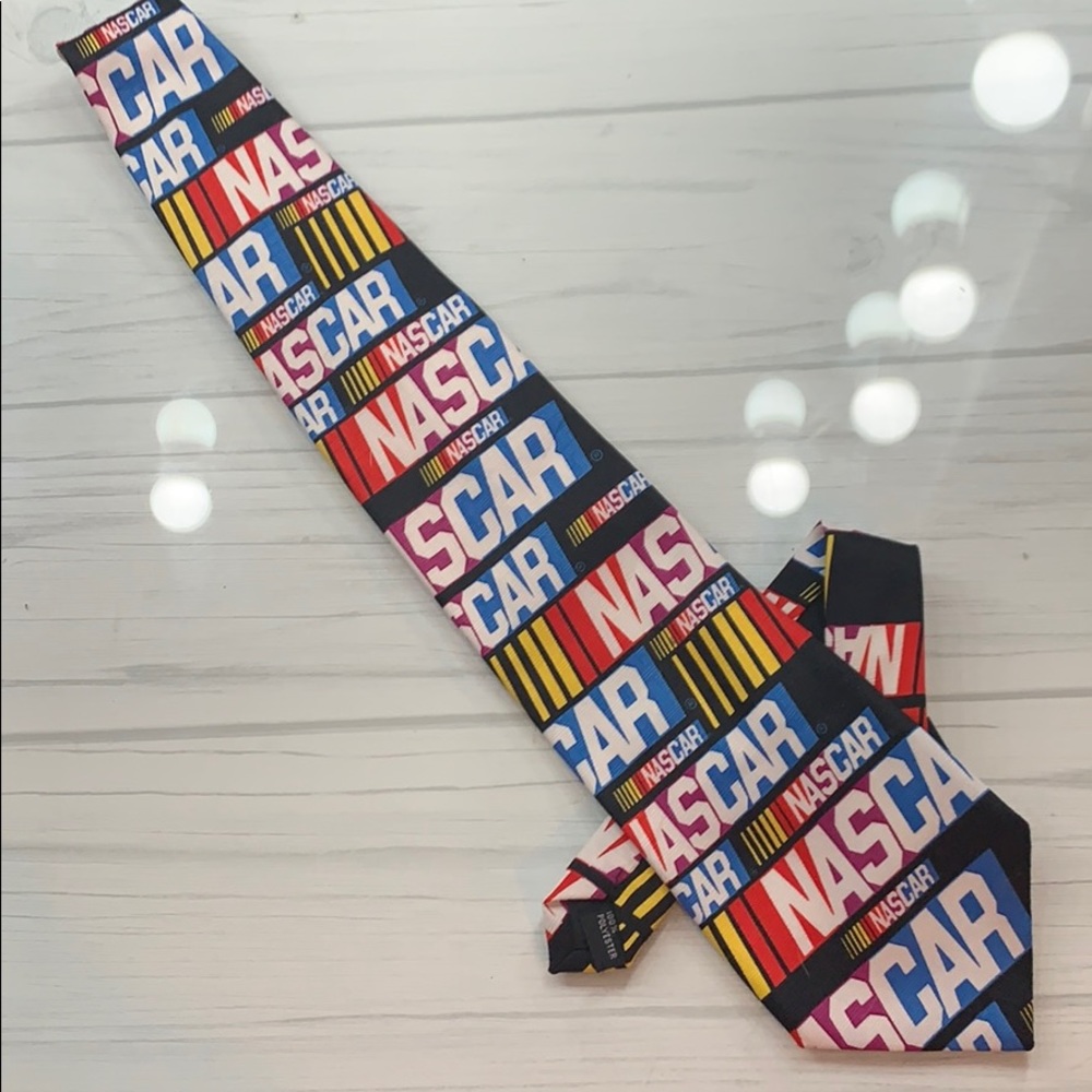 Vintage Ralph Marlin Mens Nascar Tie - Gem